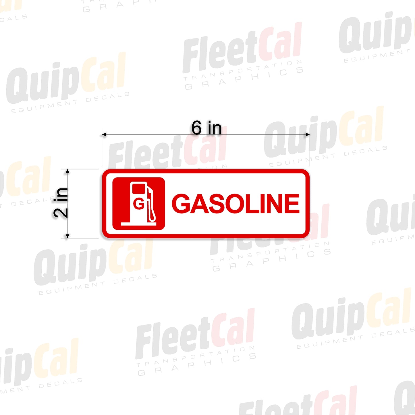 Gasoline 001 - Gasoline Decal – Truck and Equipment Decals