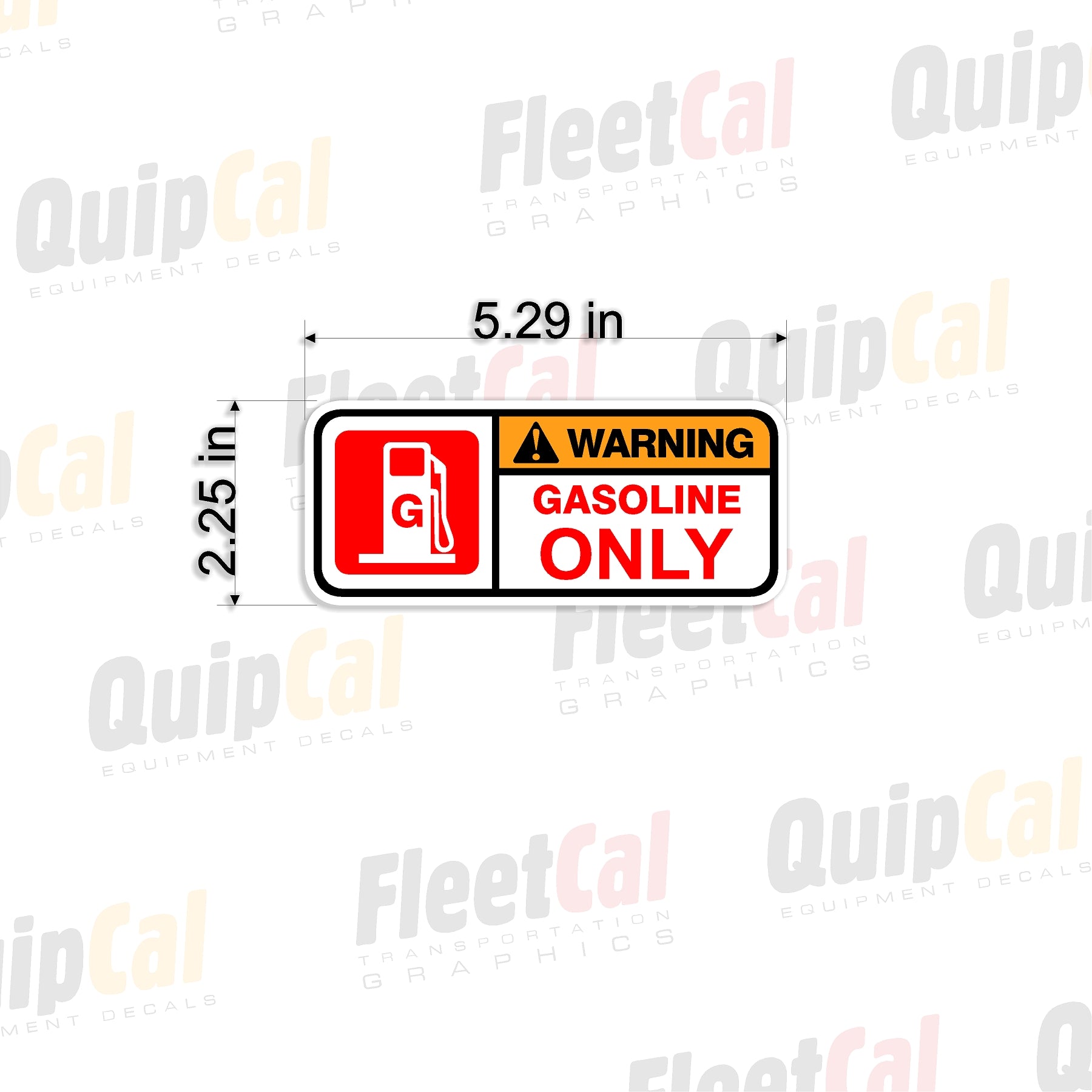 Gasoline 002 - Gasoline Only Decal – Truck and Equipment Decals