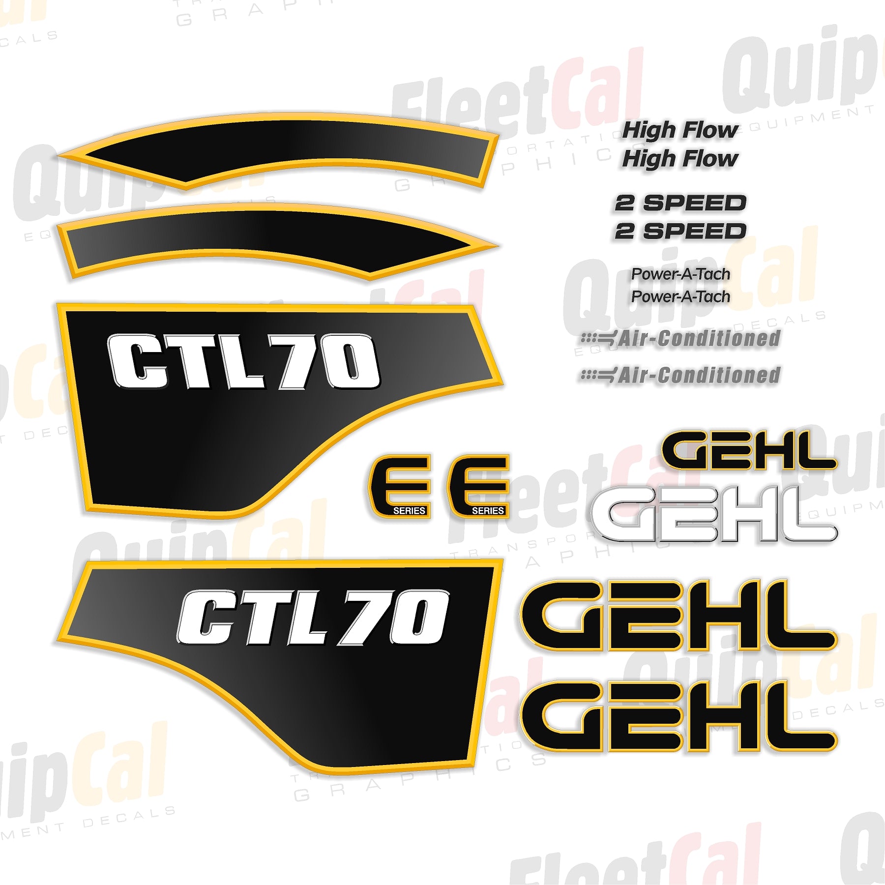 Gehl CTL 70 Compact Track Loader Marking Decal Set – Truck and ...
