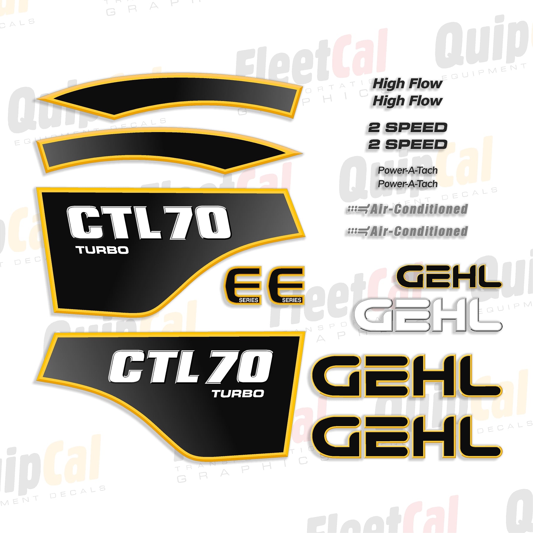 Gehl CTL 70 Turbo Compact Track Loader Marking Decal Set – Truck and ...