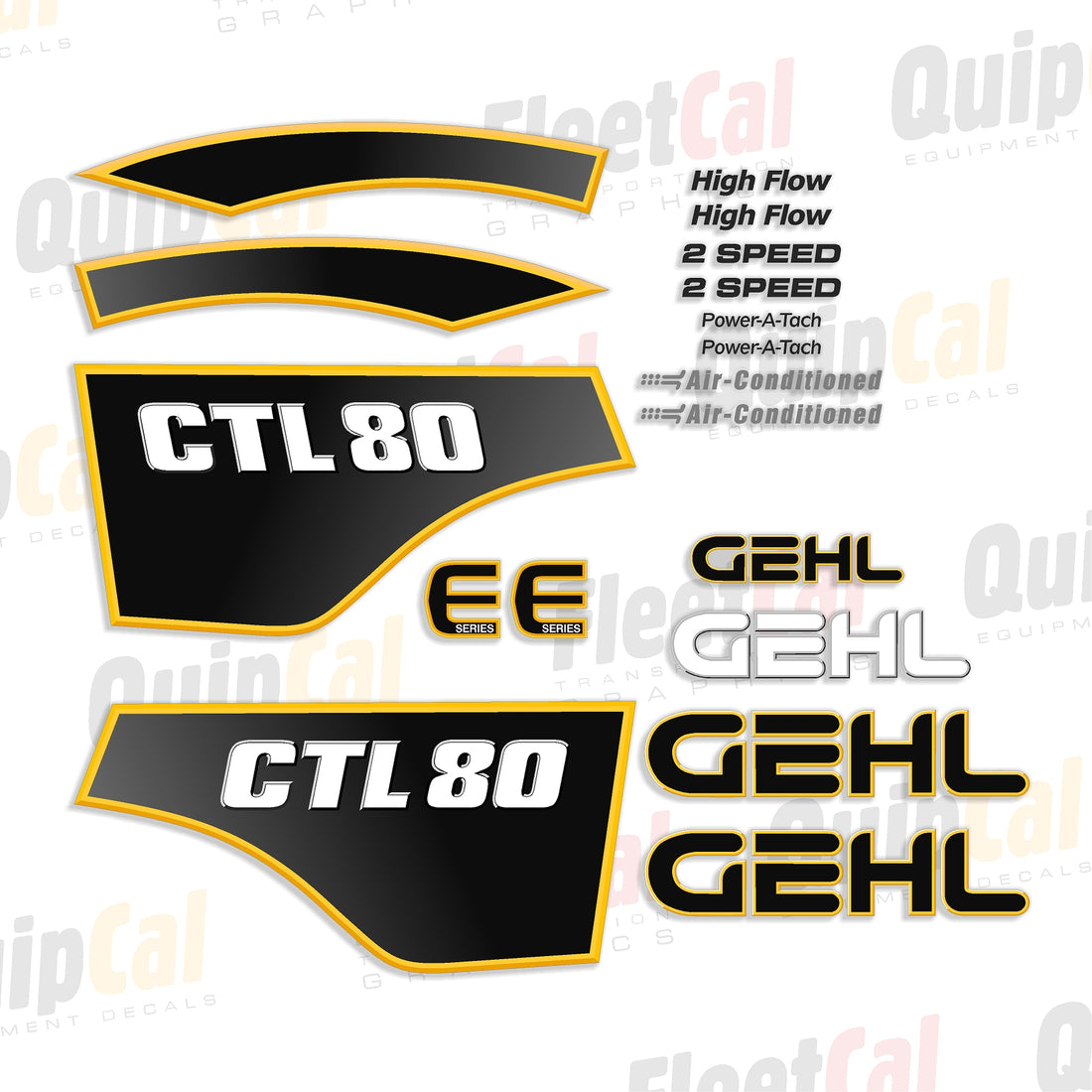 Gehl CTL 80 Compact Track Loader Marking Decal Set – Truck and ...