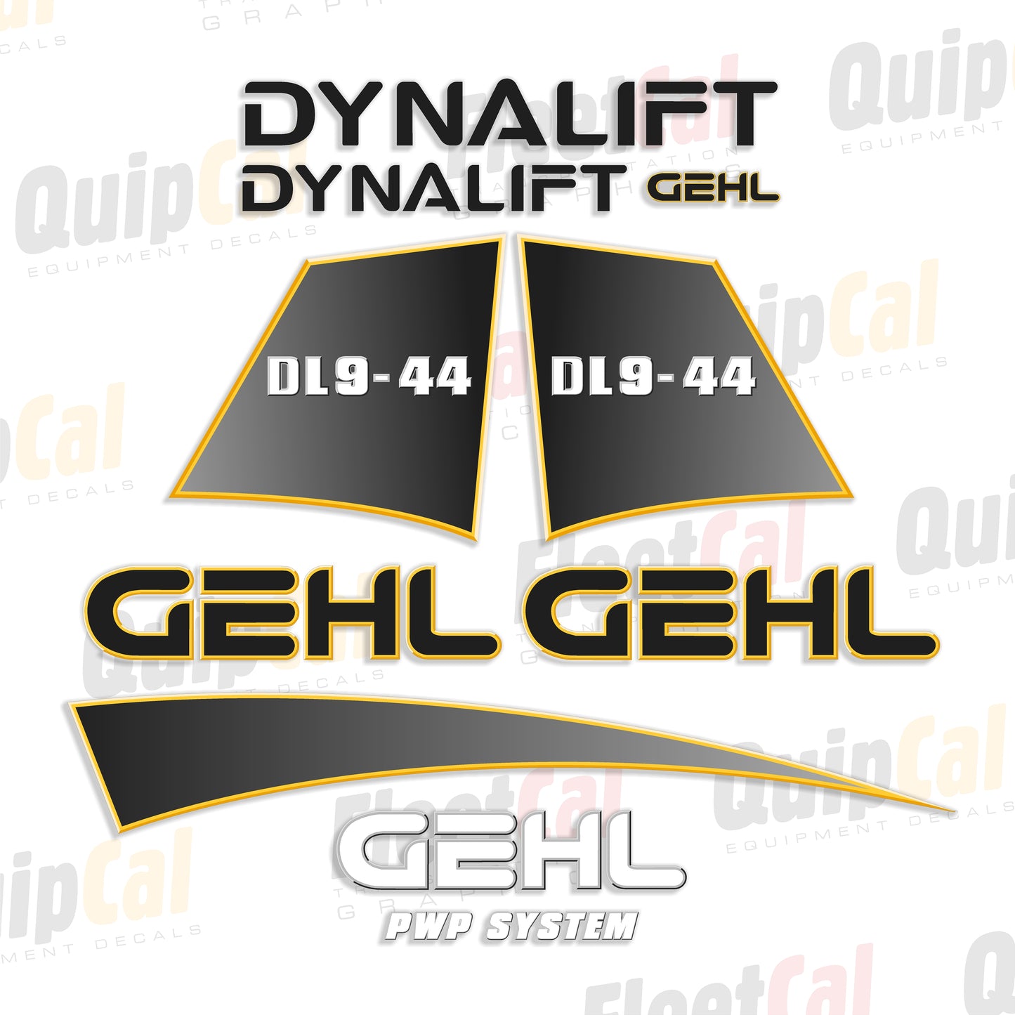 Gehl DL9-44 Telehandler Marking Decal Set – Truck and Equipment Decals
