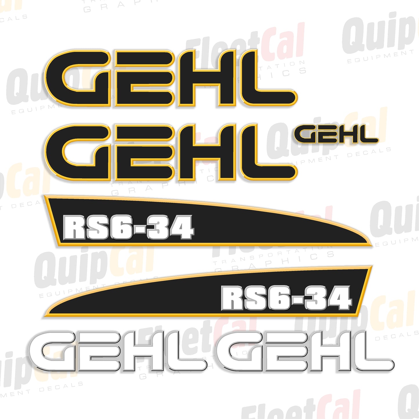 Gehl RS6-34 Telehandler Marking Decal Set – Truck and Equipment Decals