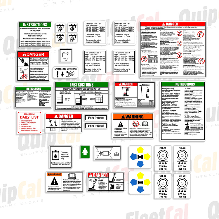Equipment Safety Decals – Truck and Equipment Decals