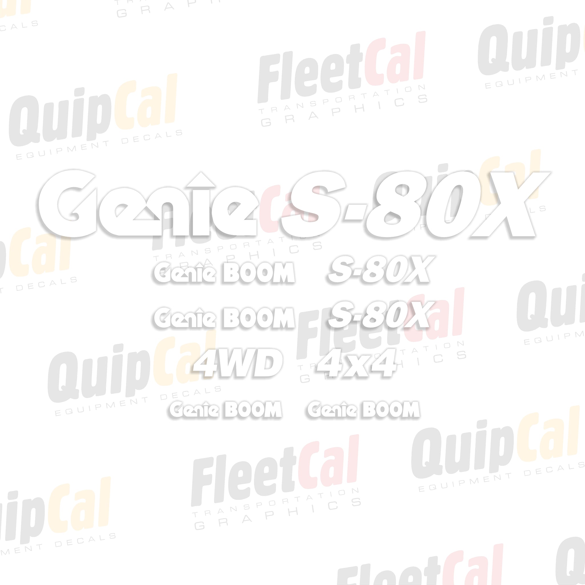Genie S-80X Telescopic Manlift Marking Decal Set – Truck and Equipment ...