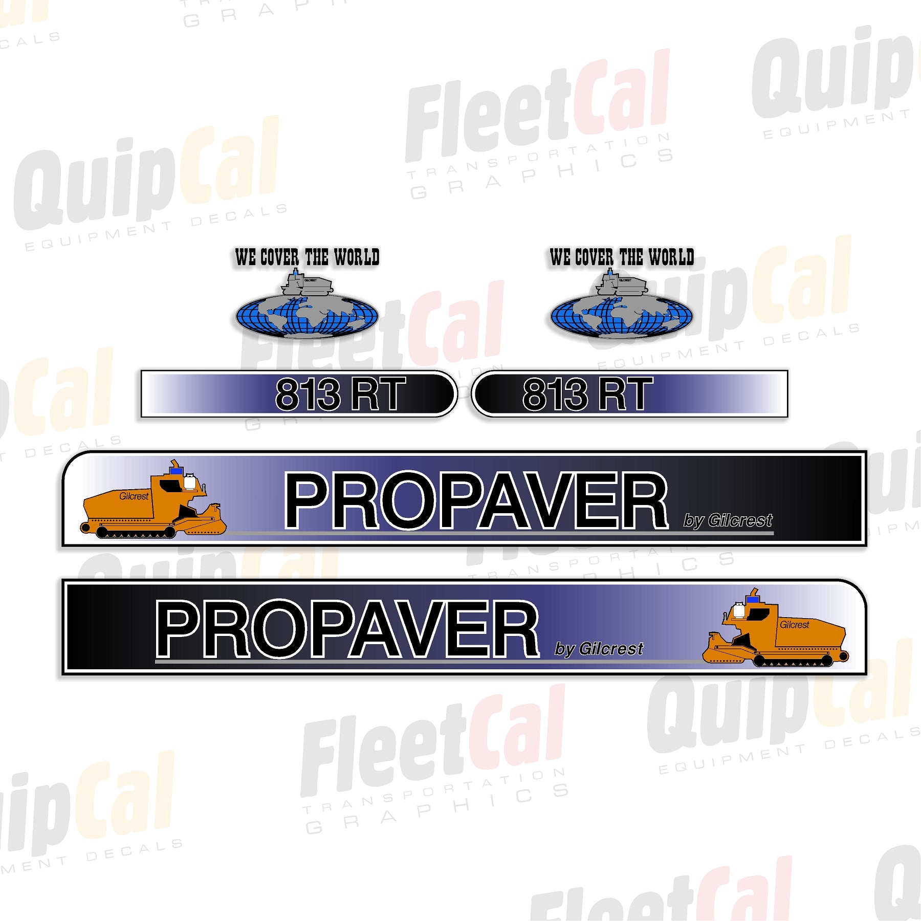 Gilcrest 813RT Decal Set – Truck and Equipment Decals