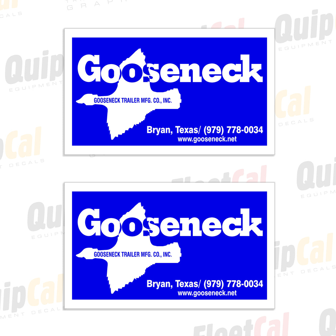 Gooseneck Trailers Decals (1 PAIR) – Truck and Equipment Decals