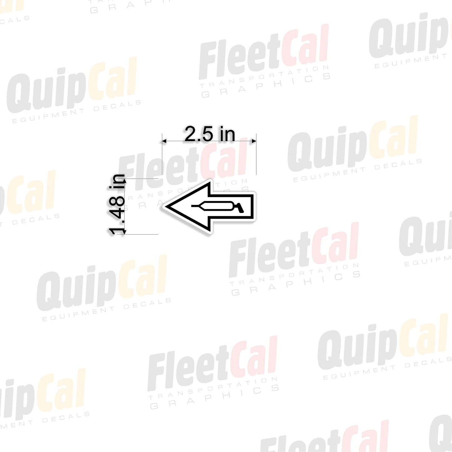 Grease Arrow 001 - Grease Here Decal – Truck and Equipment Decals