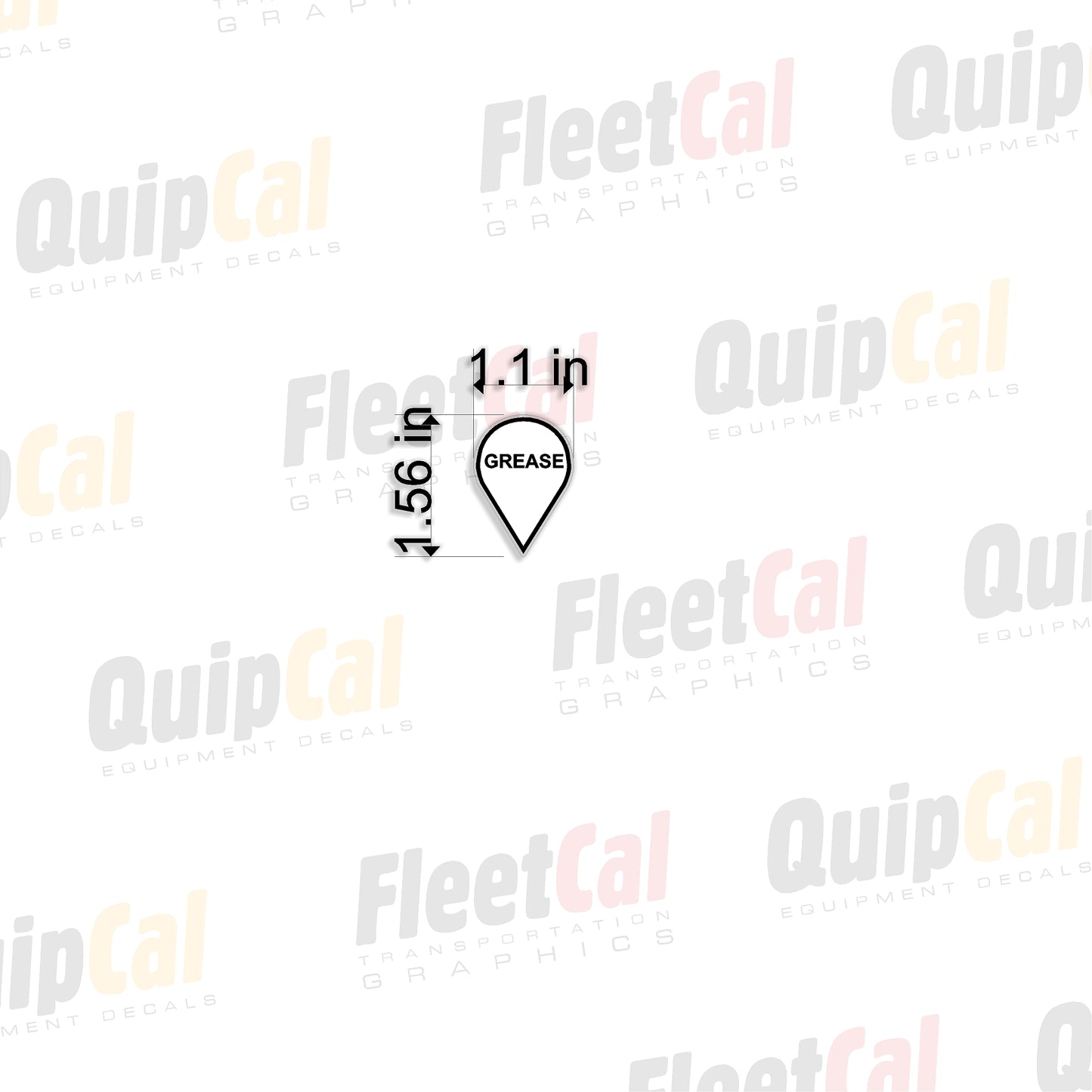Grease Point 001 - Grease Here Decal – Truck and Equipment Decals