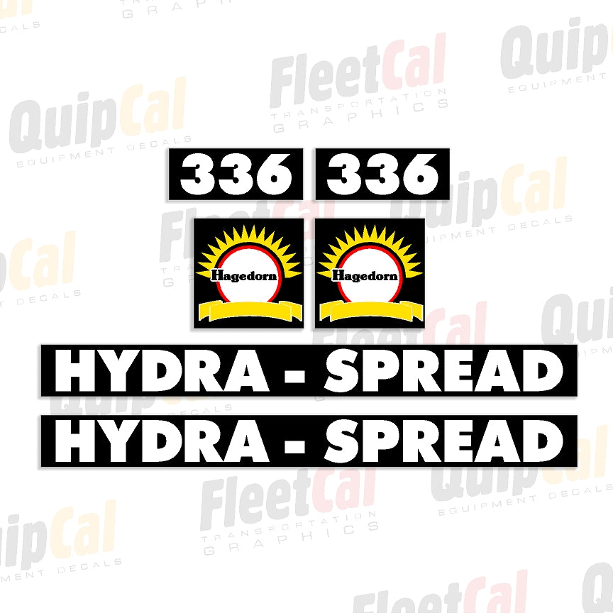 Hagedorn 336 Hydra-Spreader Marking Decal Set – Truck and Equipment Decals