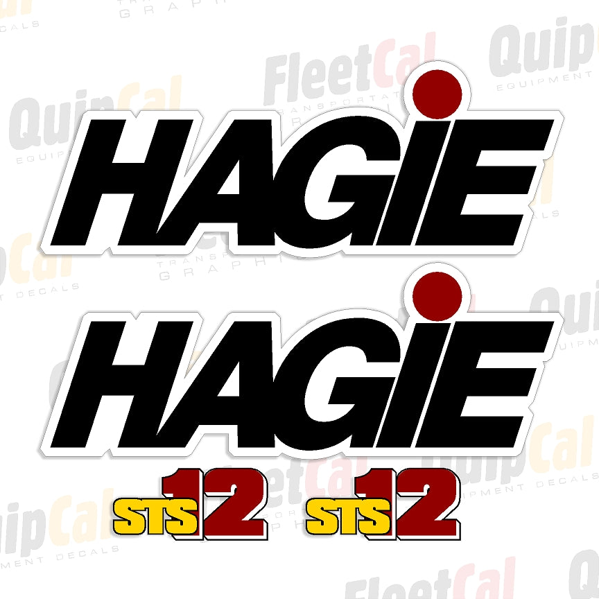 Hagie STS12 Spray Rig Marking Decal Set – Truck and Equipment Decals