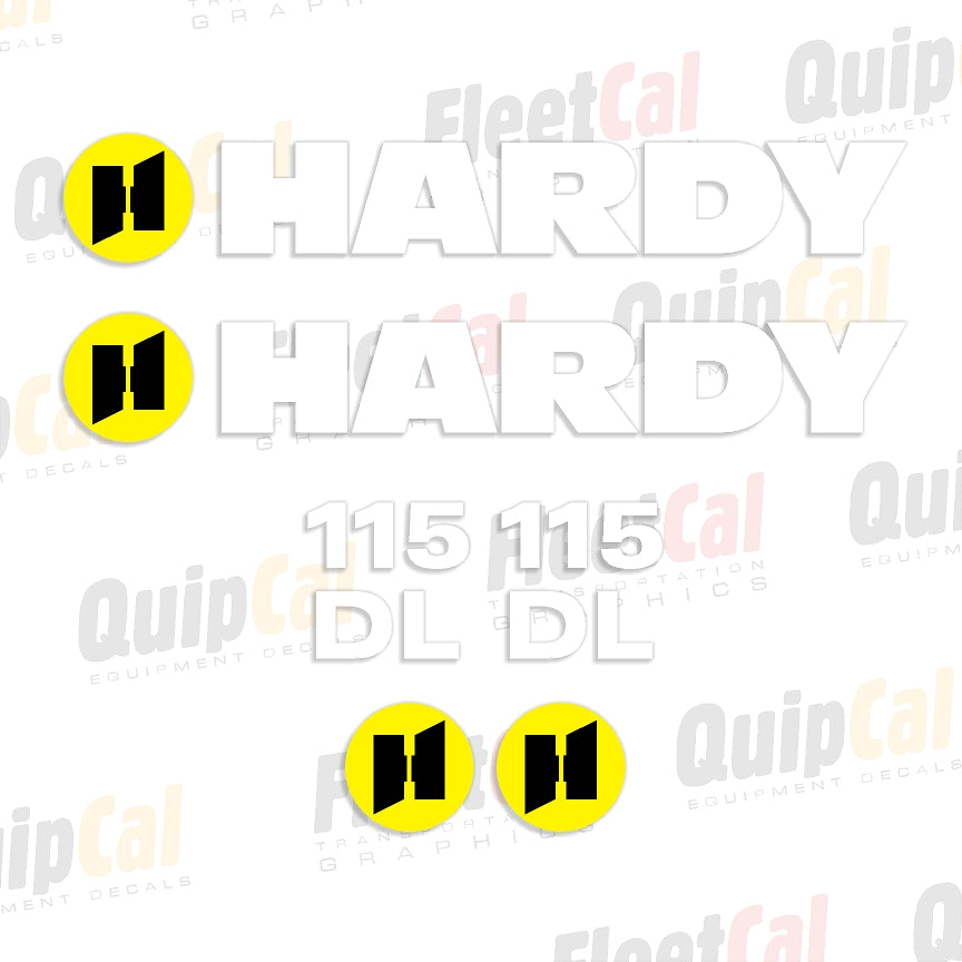 Hardy 115DL Front Loader Marking Decal Set – Truck and Equipment Decals