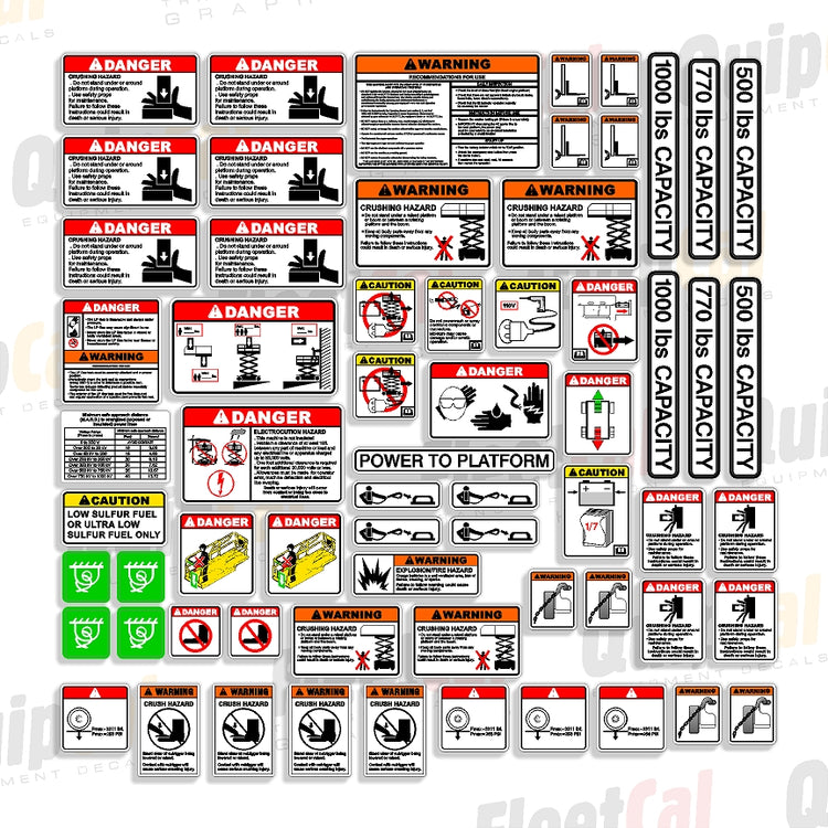 Equipment Safety Decals – Truck and Equipment Decals