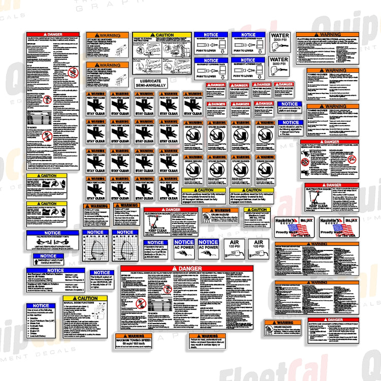 Equipment Safety Decals – Truck and Equipment Decals