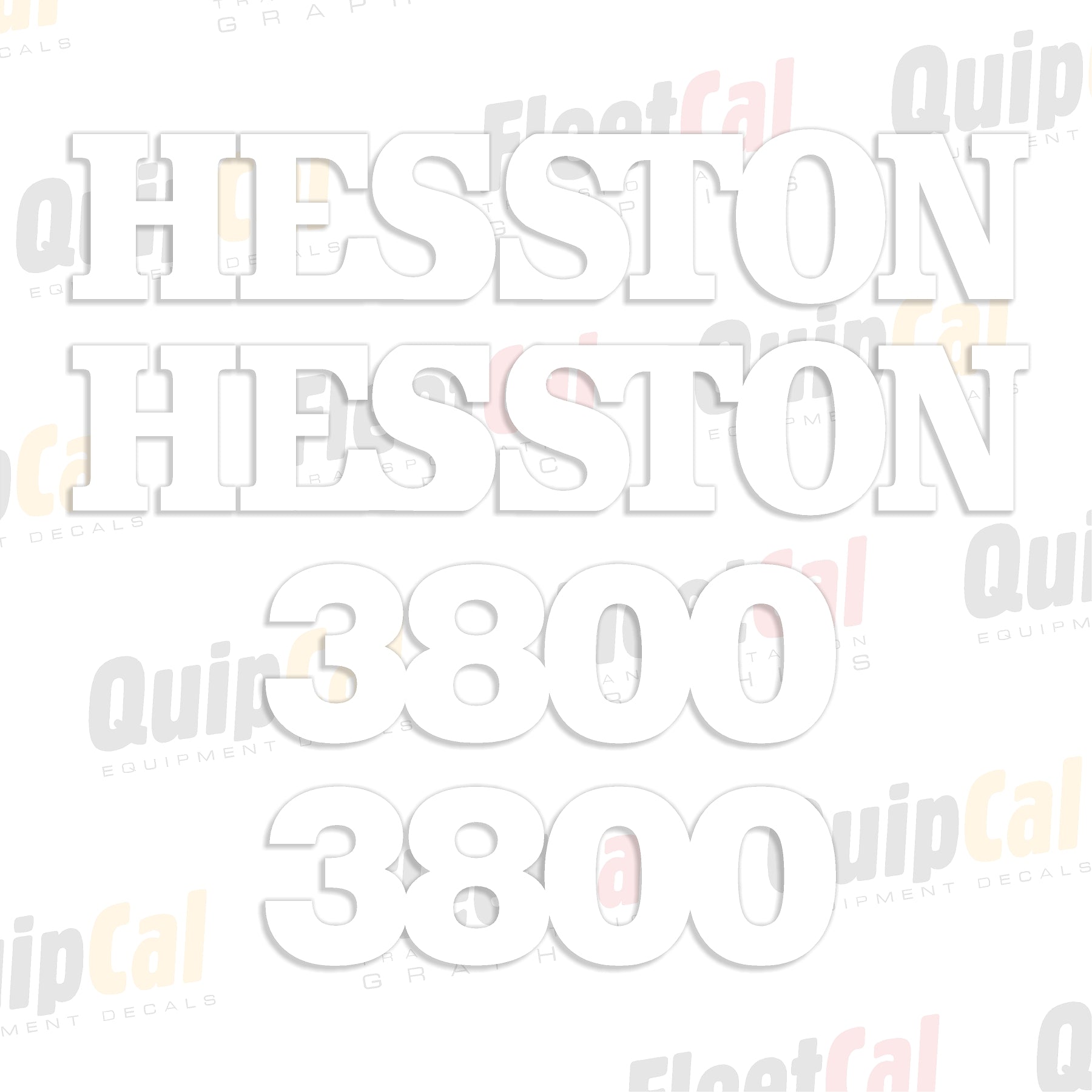 Hesston 3800 Hay Rake Marking Decal Set – Truck and Equipment Decals