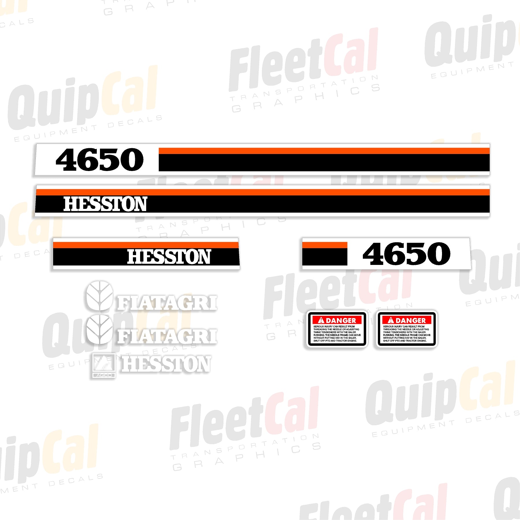 Hesston 4650 Baler Marking Decal Set – Truck and Equipment Decals