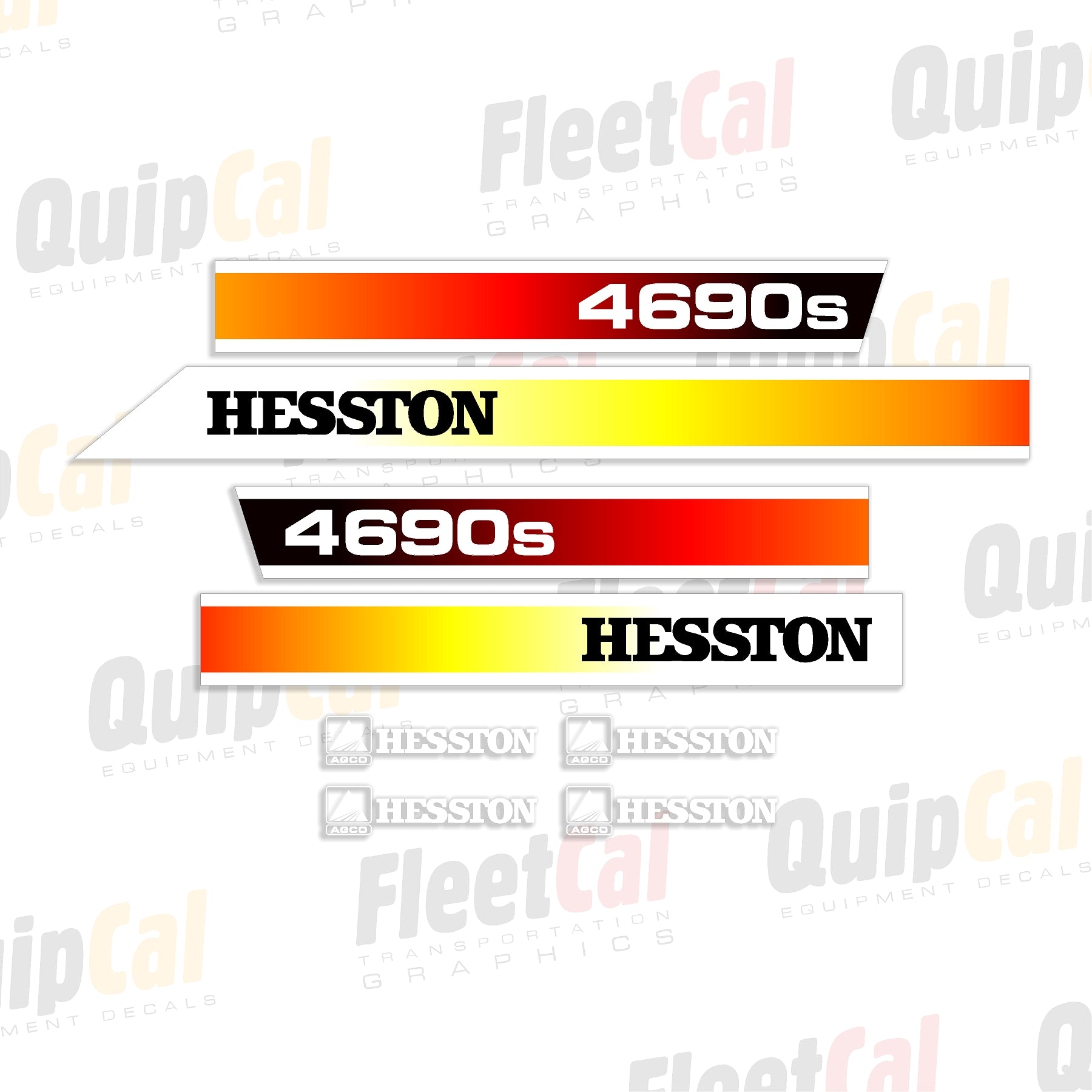 Hesston 4690S Baler Marking Decal Set – Truck and Equipment Decals