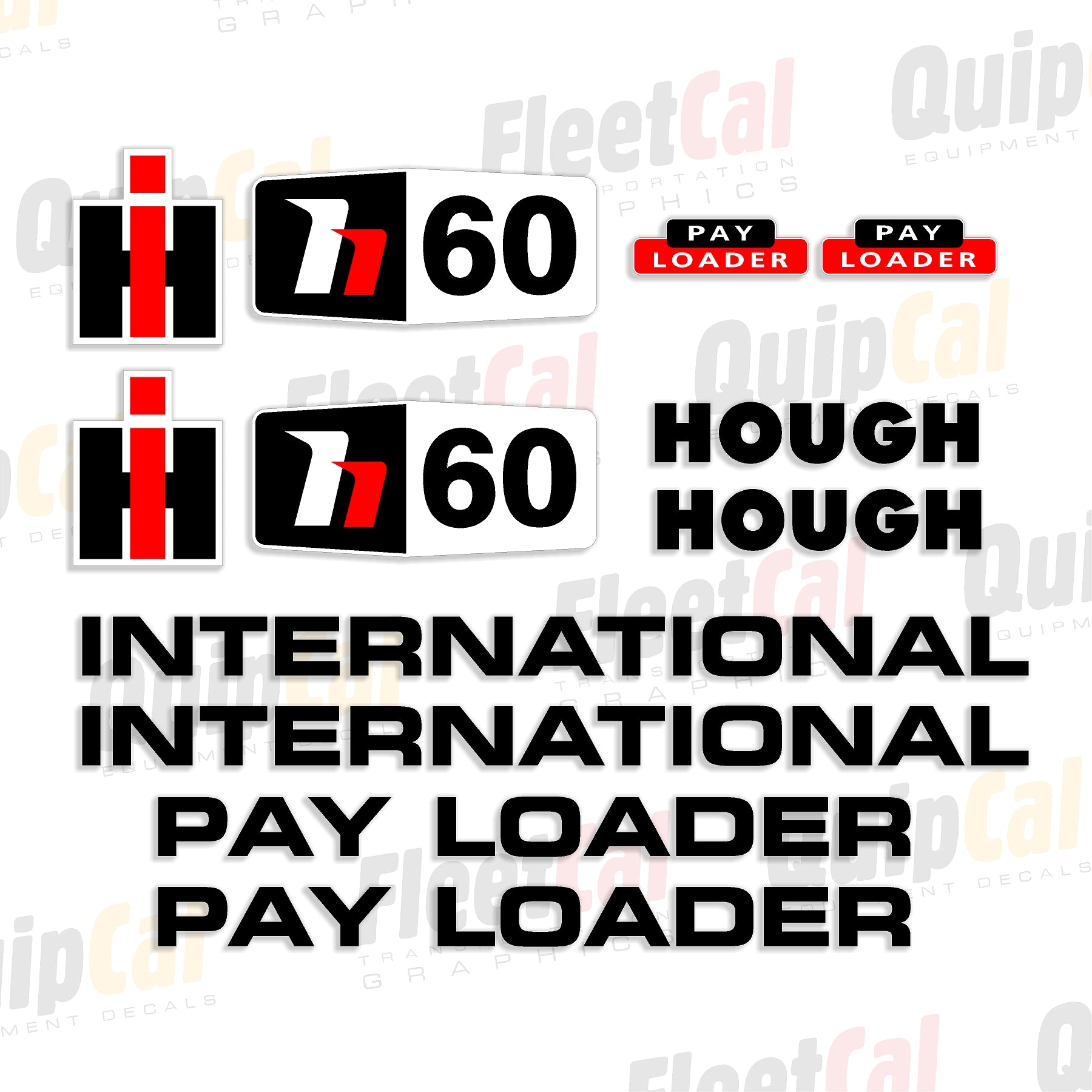 Hough H60 Payloader Marking Decal Set – Truck and Equipment Decals
