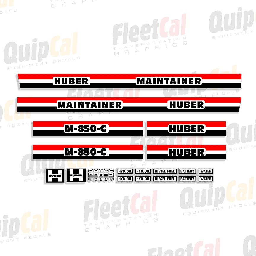 Huber M-850-C Maintainer Marking Decal Set – Truck and Equipment Decals