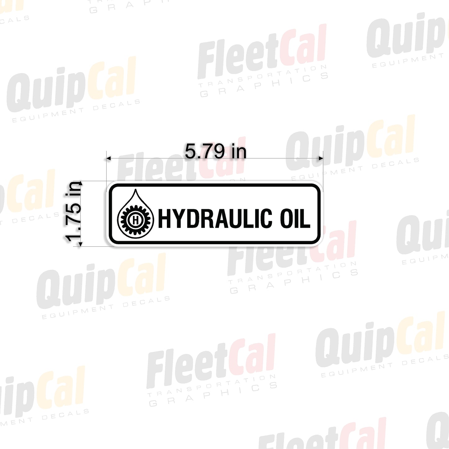 Hyd Oil 003 - Hydraulic Oil Decal – Truck and Equipment Decals