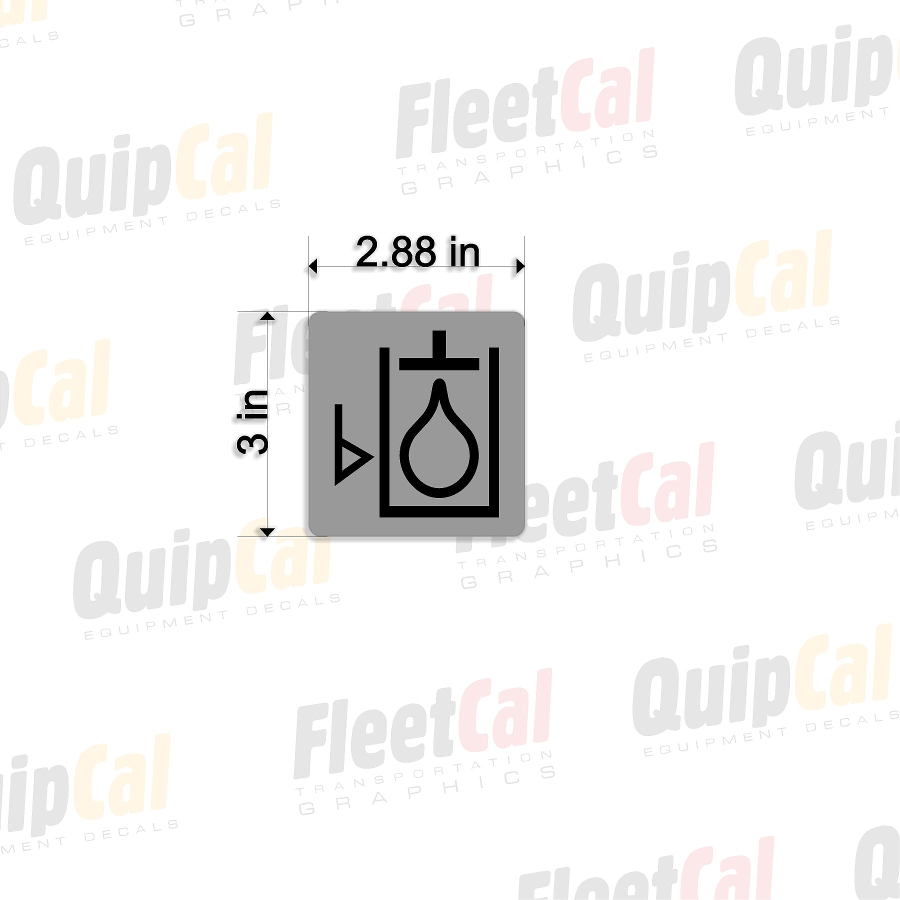 Hyd Oil 006 - Hydraulic Fill Level Decal – Truck and Equipment Decals