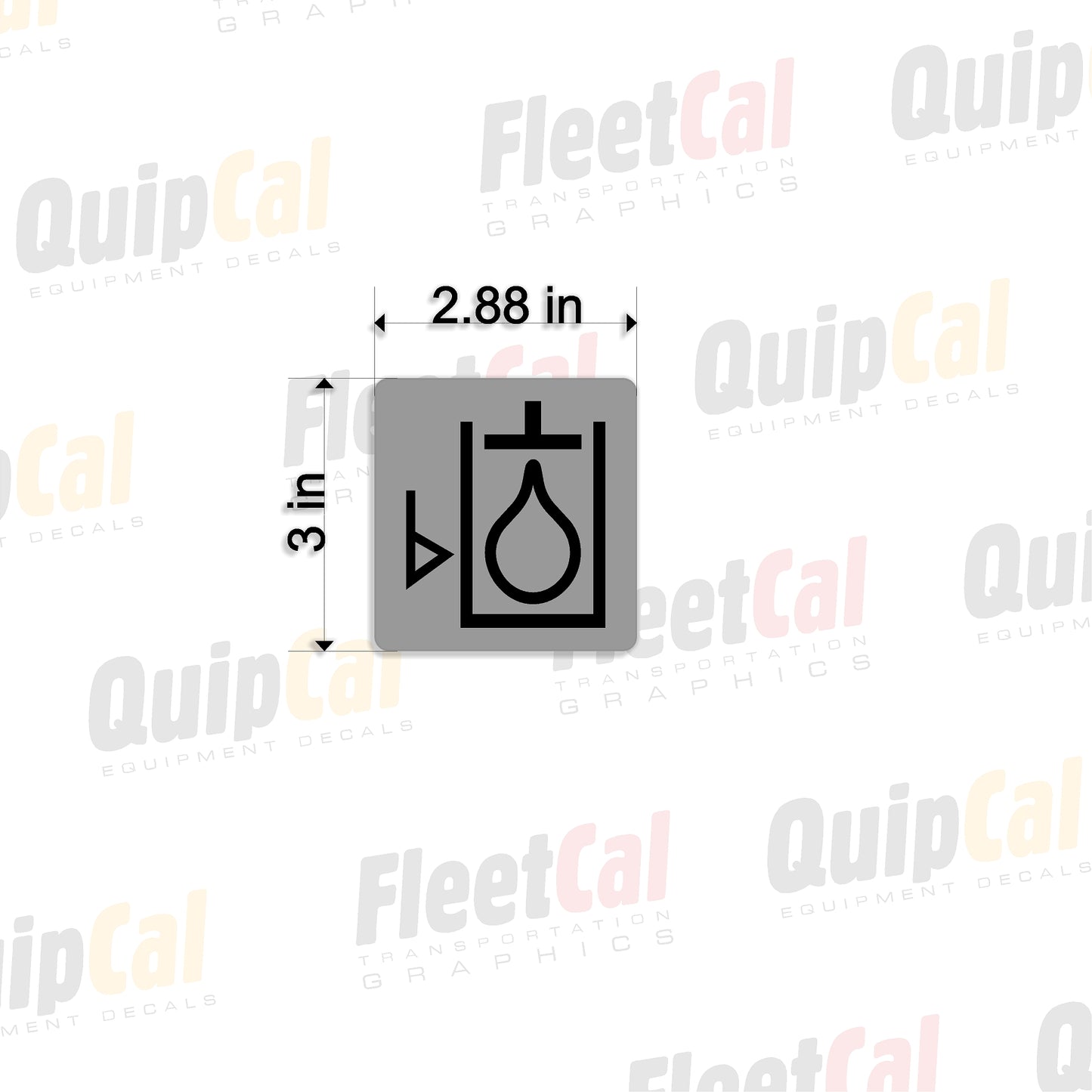 Hyd Oil 006 - Hydraulic Fill Level Decal – Truck and Equipment Decals