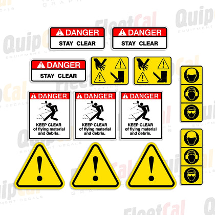 Hydraulic Breaker Attachment Universal Safety Decal Set 002 – Truck and ...
