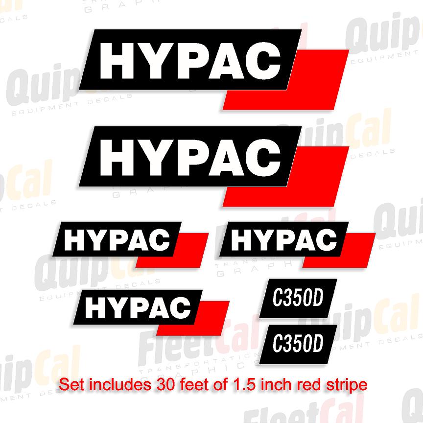 Hypac C350D Marking Decal Set – Truck and Equipment Decals