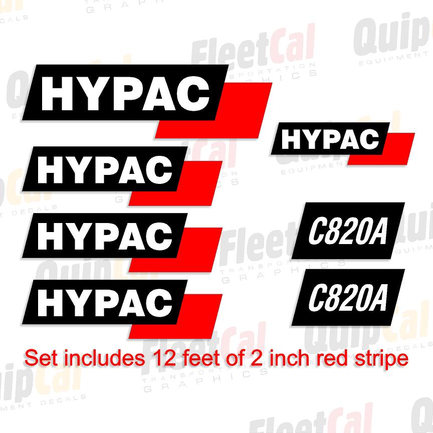 Hypac C820A Marking Decal Set – Truck and Equipment Decals