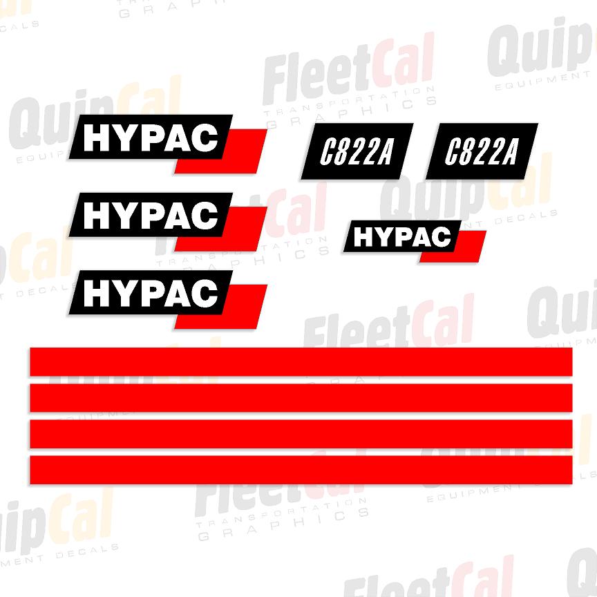 Hypac C822A Late Model Marking Decal Set – Truck and Equipment Decals