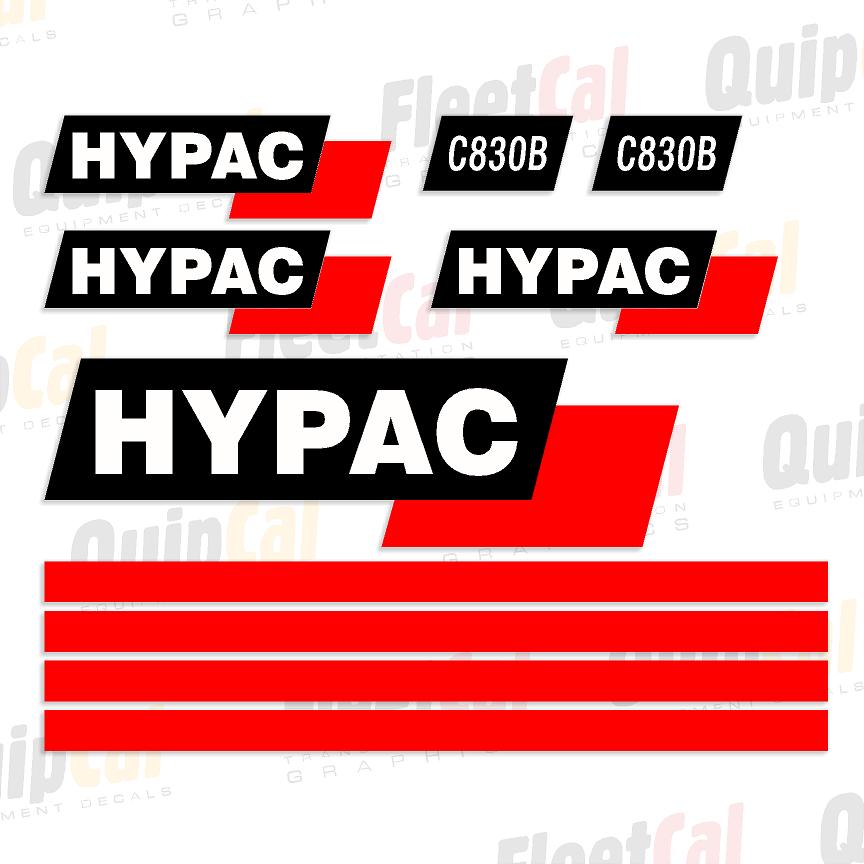 Hypac C830B Marking Decal Set – Truck and Equipment Decals