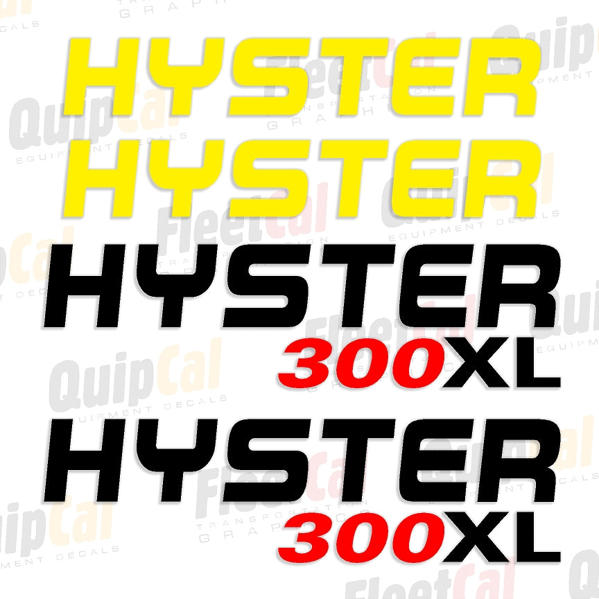 Hyster 300XL Forklift Marking Decal Set – Truck and Equipment Decals