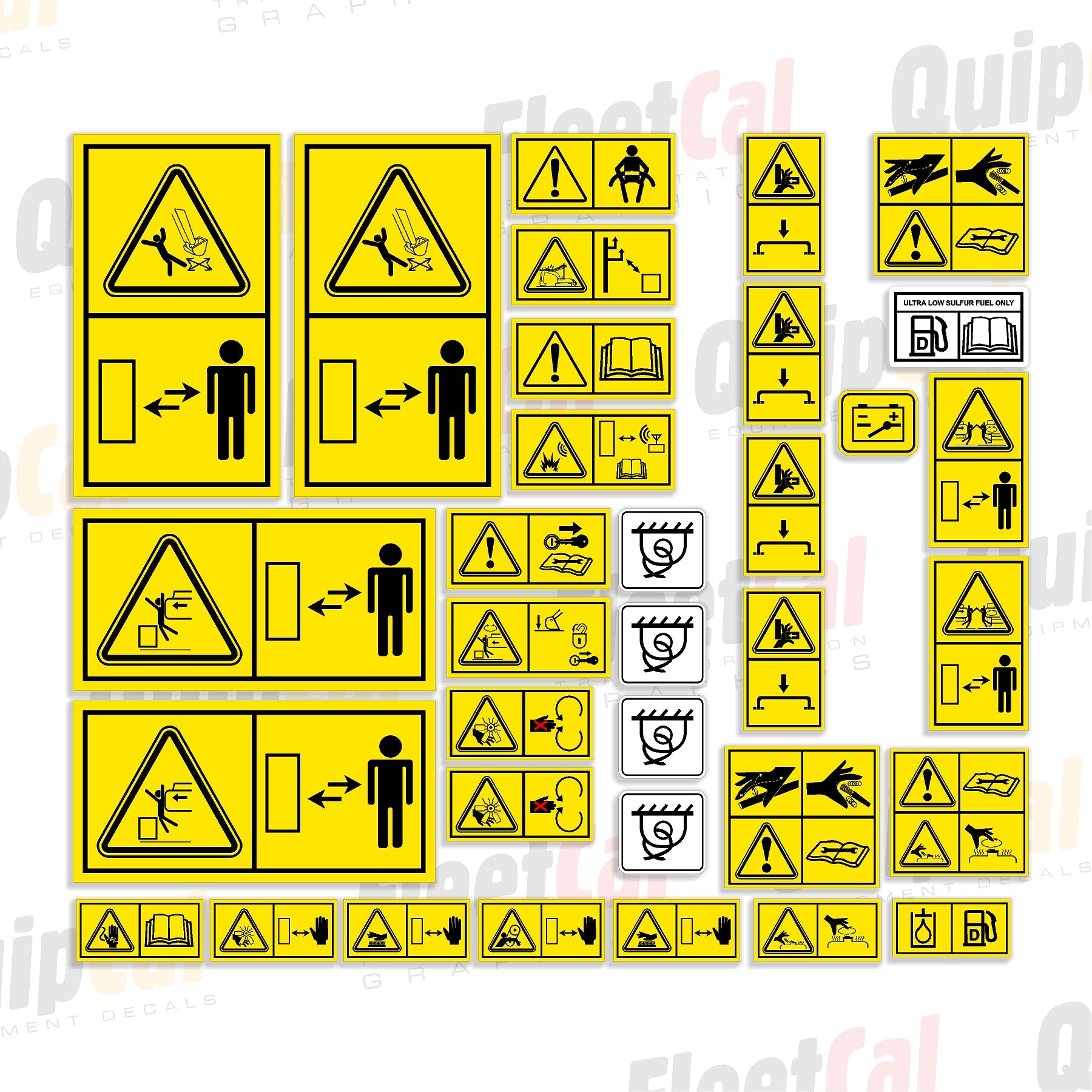 Hyundai Excavator Safety Decal Set (fits models -9 and later) – Truck ...