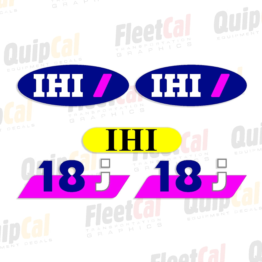 IHI 18J Marking Decal Set – Truck and Equipment Decals