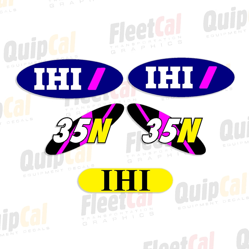 IHI 35N Marking Decal Set – Truck and Equipment Decals