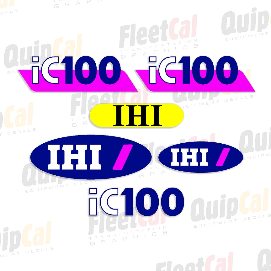 IHI IC100 Marking Decal Set – Truck and Equipment Decals