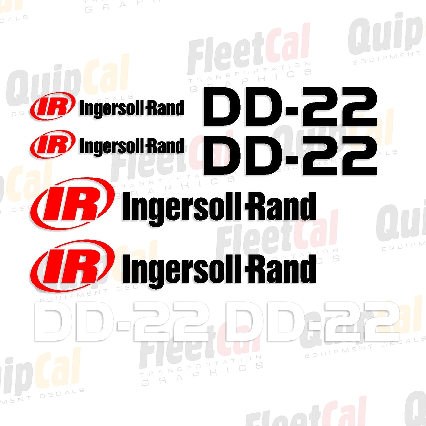 Ingersoll Rand DD-22 2000s Marking Decal Set – Truck and Equipment Decals