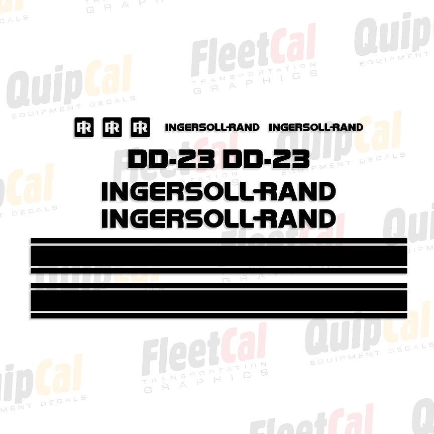 Ingersoll Rand DD-23 1980s Marking Decal Set – Truck and Equipment Decals