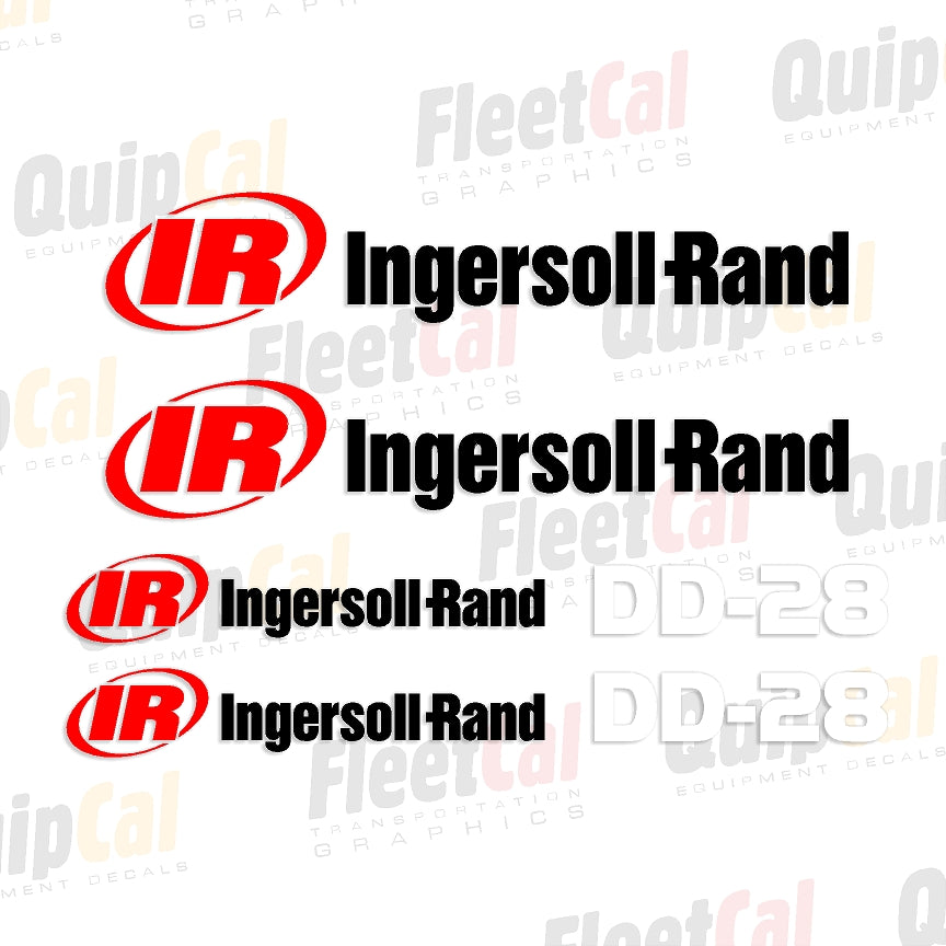 Ingersoll Rand DD-28 Early 2000s Marking Decal Set – Truck and ...