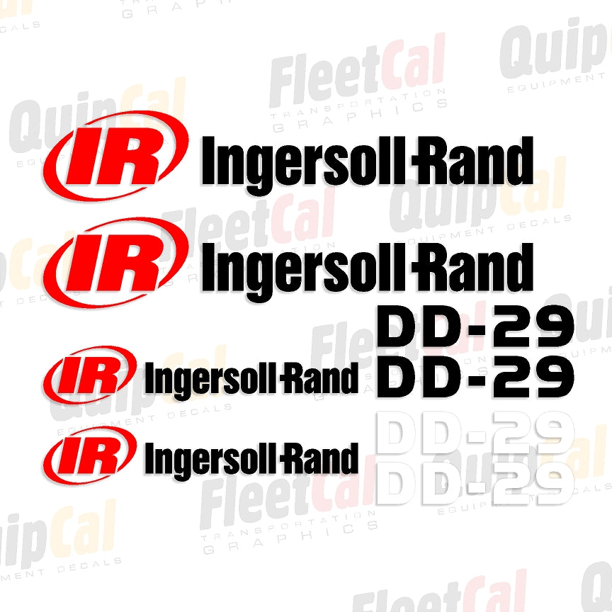 Ingersoll Rand DD-29 Marking Decal Set – Truck and Equipment Decals