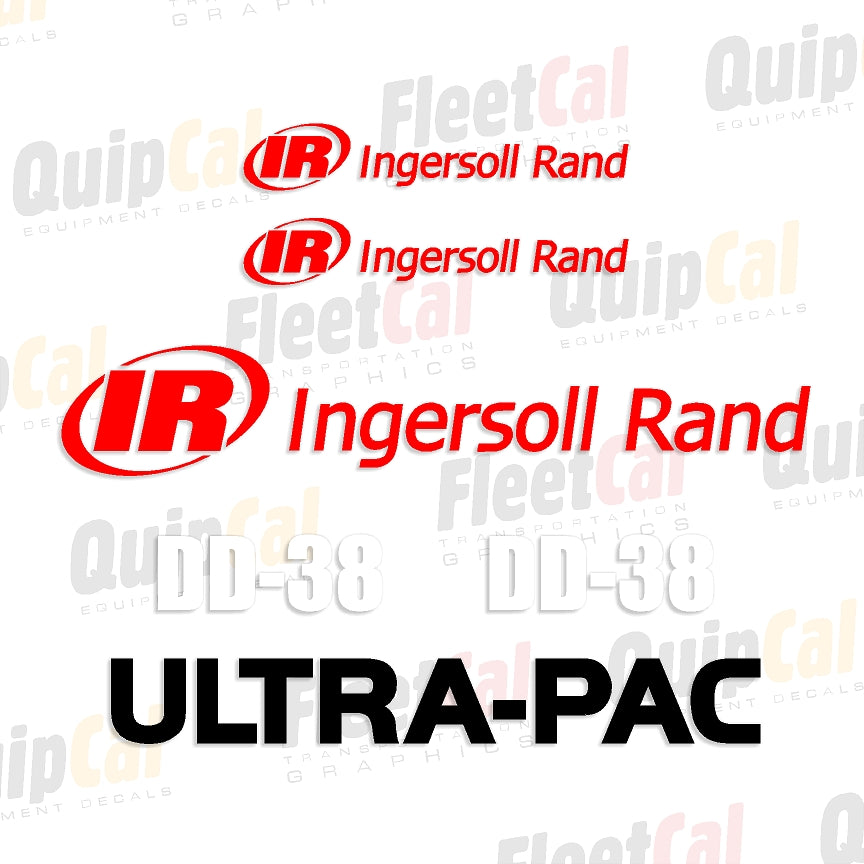 Ingersoll Rand DD-38 Ultra-Pac Marking Decal Set – Truck and Equipment ...