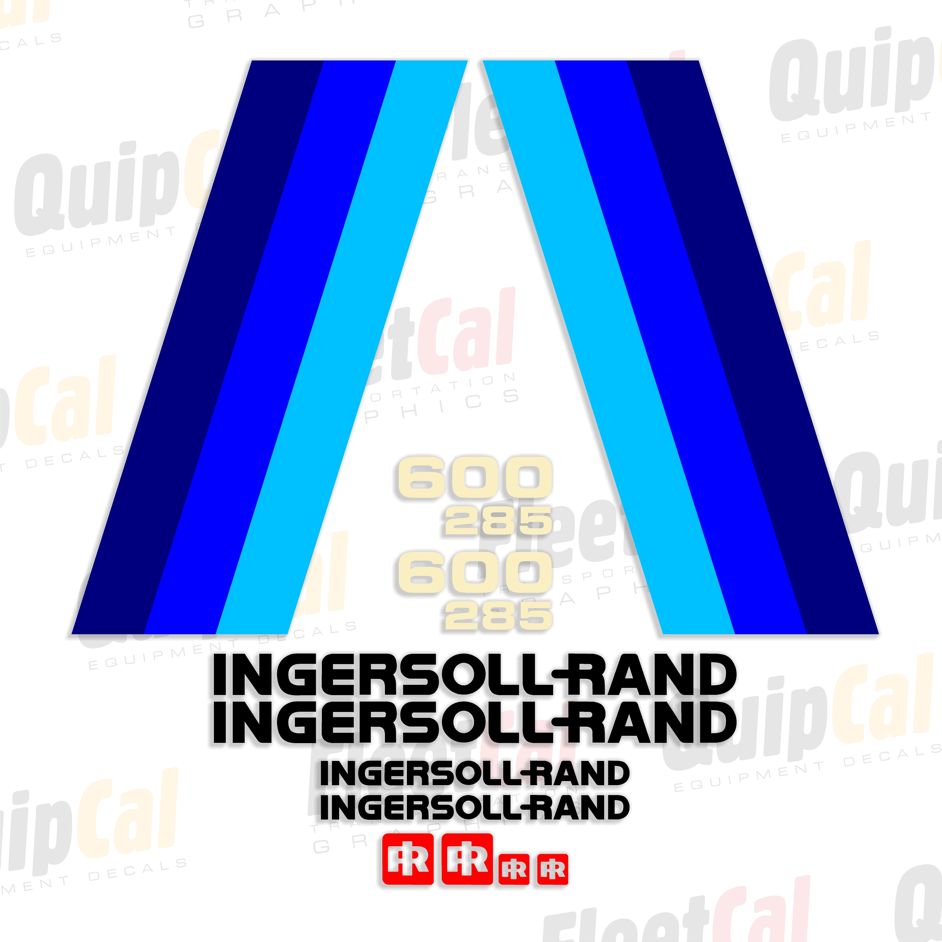 Ingersoll Rand P600-285 Air Compressor Marking Decal Set – Truck and ...