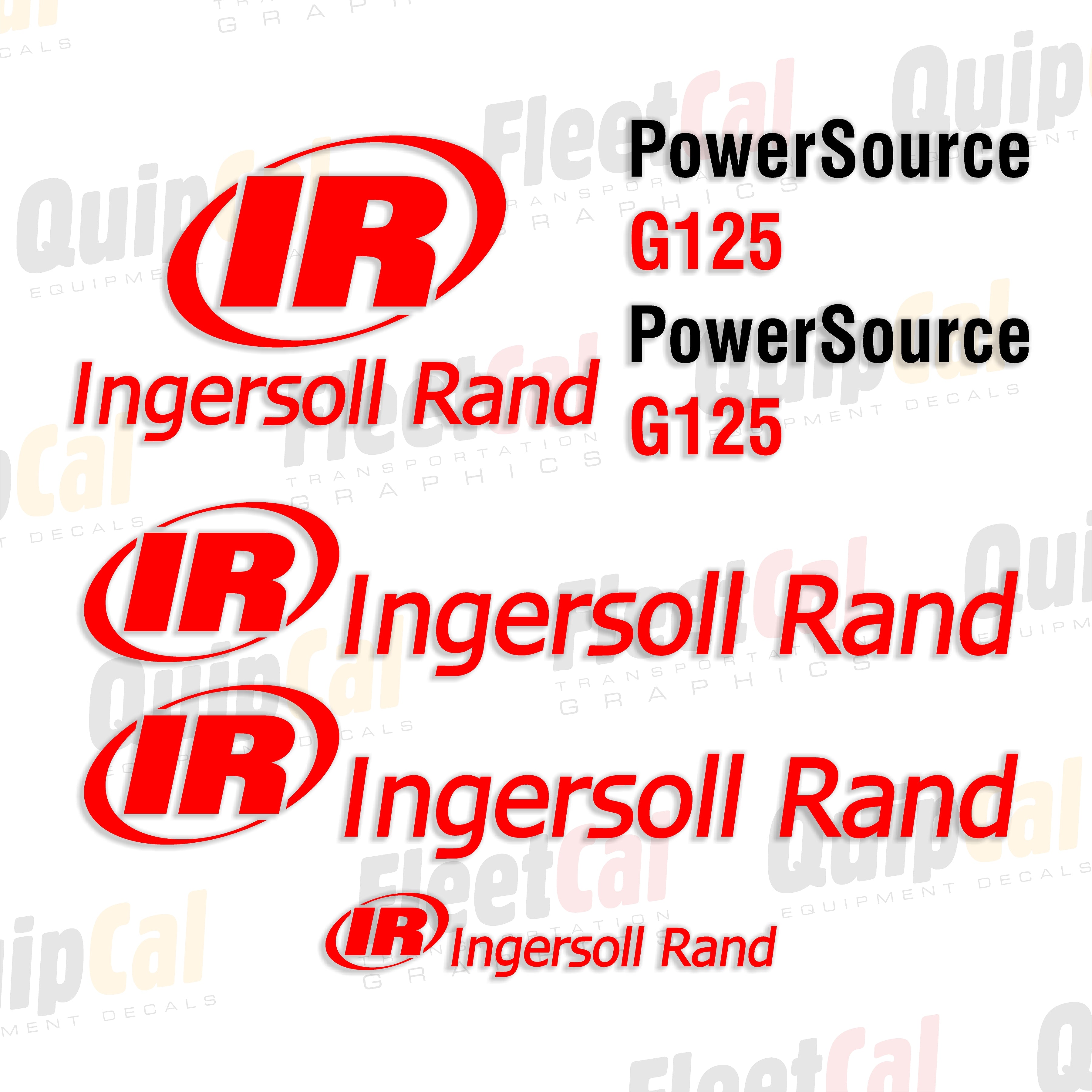 Ingersoll Rand PowerSource G125 Generator Marking Decal Set – Truck and ...