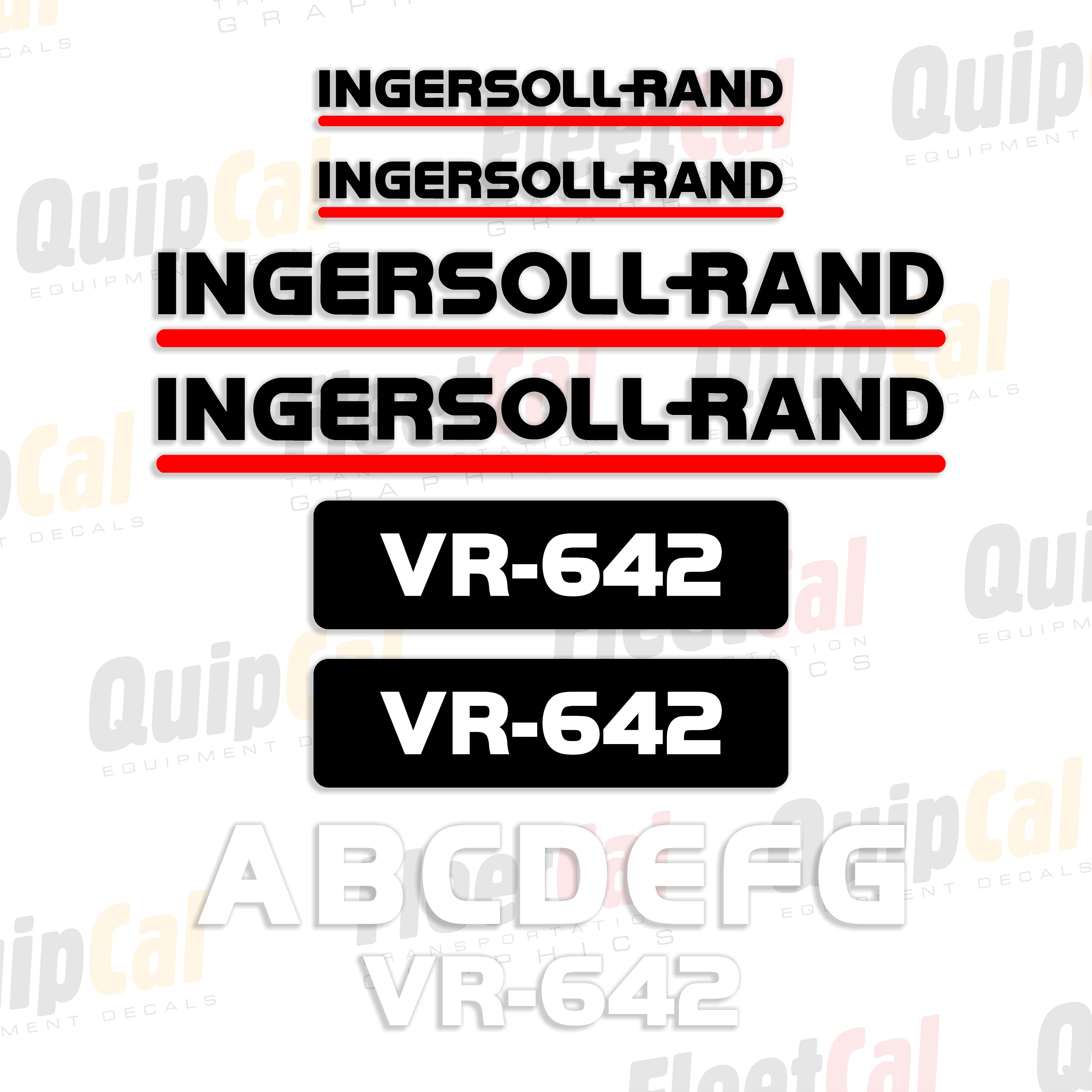 Ingersoll Rand VR-642 Telehandler Marking Decal Set – Truck and ...