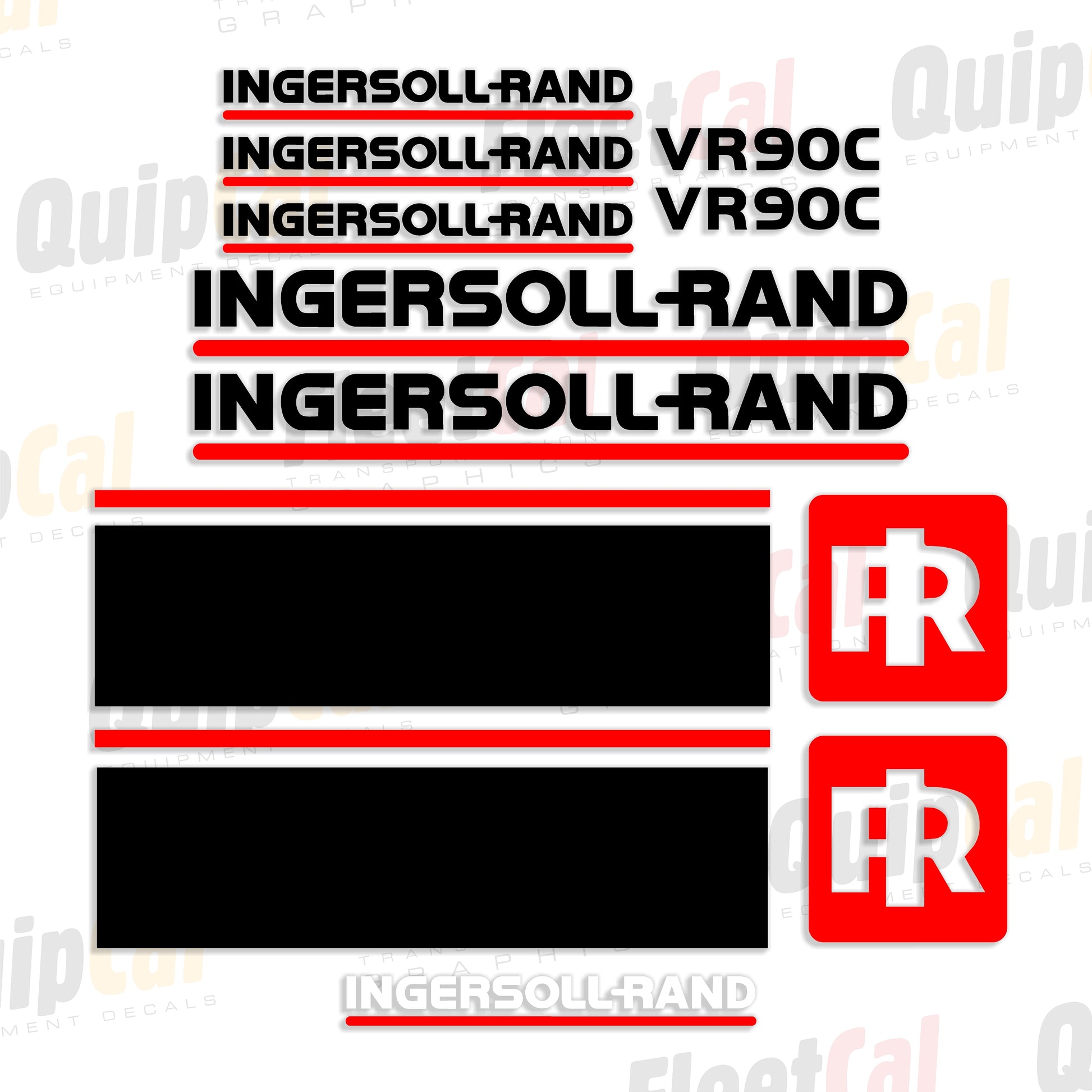 Ingersoll Rand VR90C Telehandler Marking Decal Set – Truck and ...