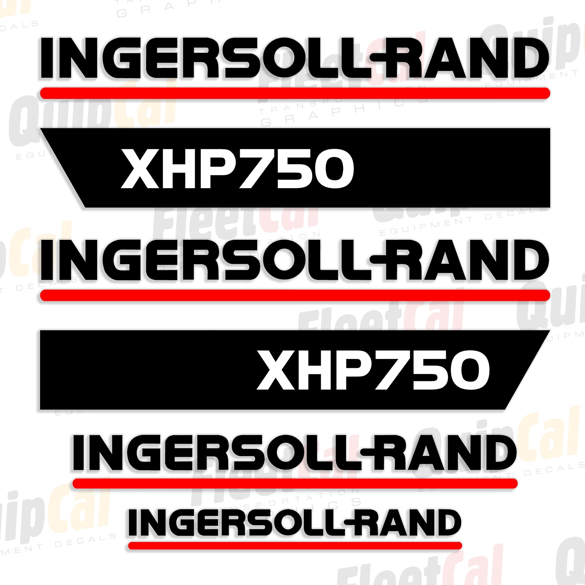 Ingersoll Rand XHP750 Air Compressor 1999 Model Marking Decal Set ...