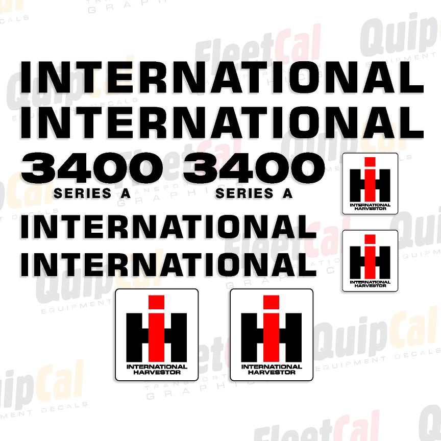 International 3400 Series A Marking Decal Set – Truck and Equipment Decals