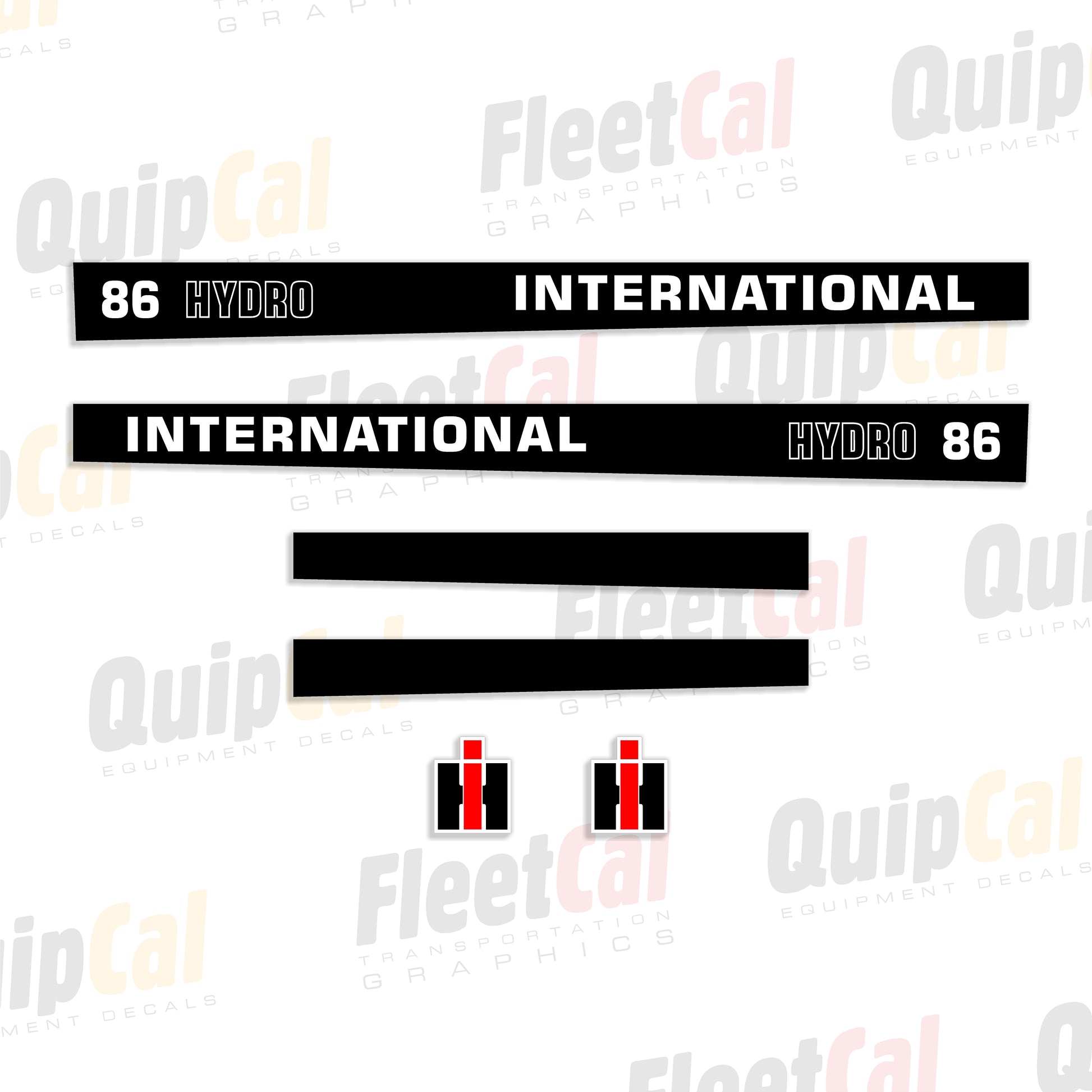 International 86 Hydro Tractor Hood Decal Set – Truck and Equipment Decals