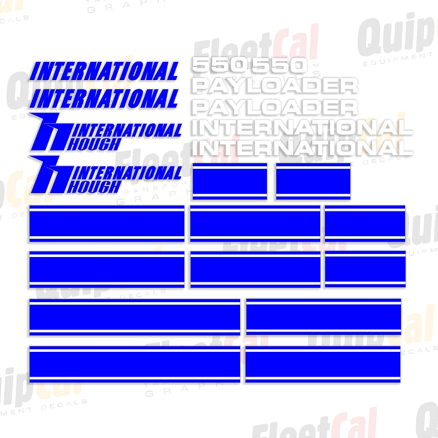 International Hough 550 Payloader Marking Decal Set – Truck and ...