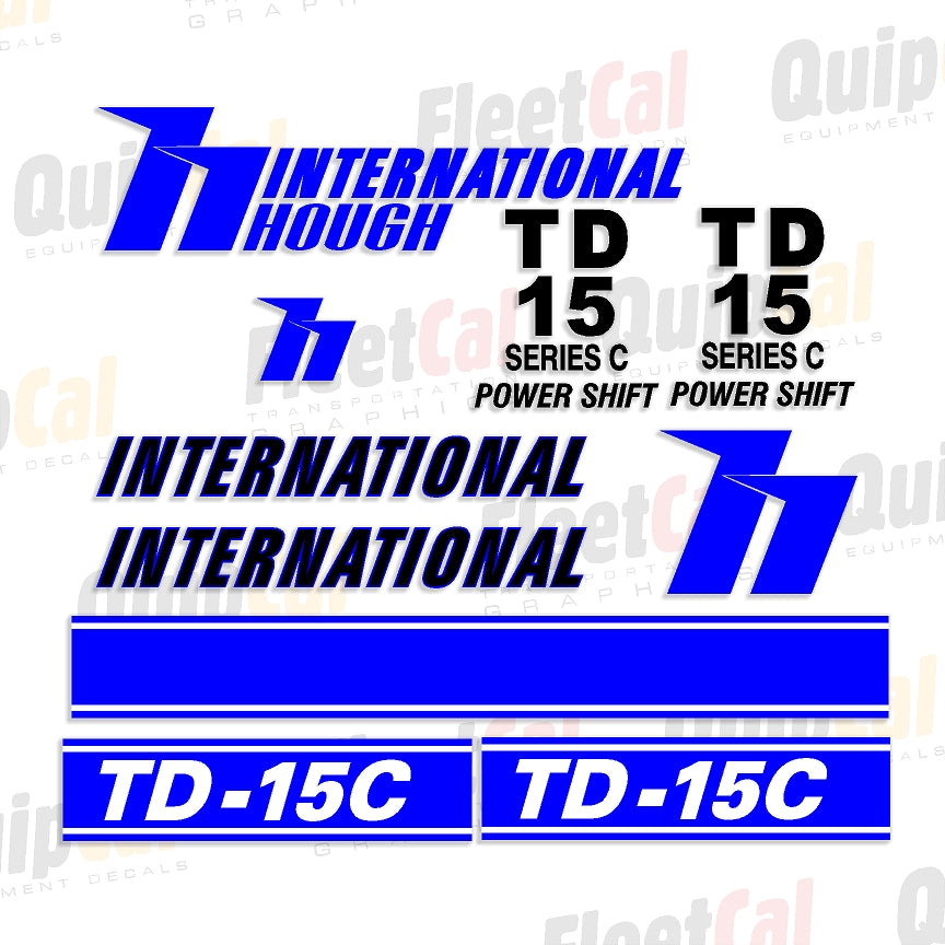 International Hough TD-15C Dozer Marking Decal Set – Truck and ...